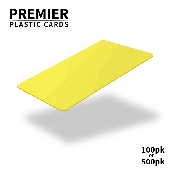 Premier Yellow Plastic Cards • Plastic Card Solutions